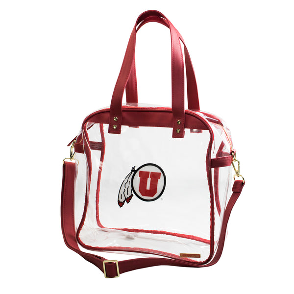 Carryall Tote - University of Utah – Clear Stadium Bags by Capri Designs
